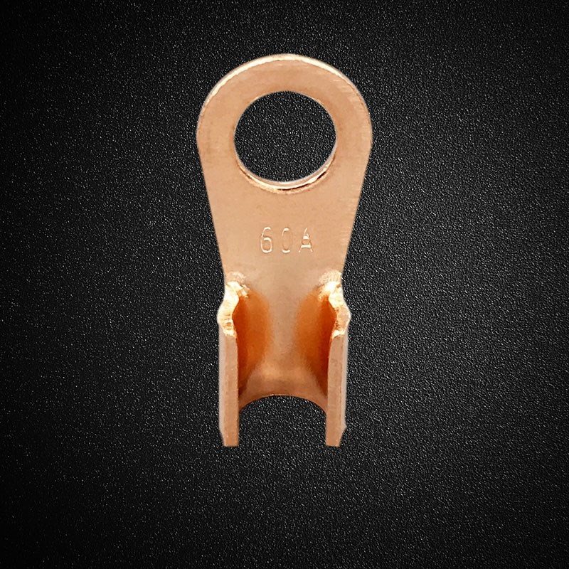 凤凰紫铜OT-60A国标A级镀锡本色开口鼻子M8接线耳1.3mm厚4-16平方_虎窝淘