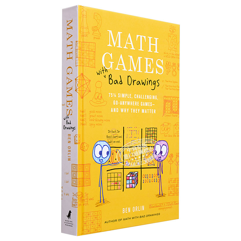 欢乐数学游戏英文原版 Math Games with Bad Drawings 75 1/4 Simple Challenging Go ...