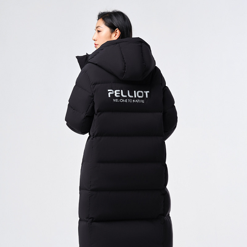 pelliot伯希和防风羽绒服长款加拿大白鹅绒加厚女羽绒衣112140814_虎窝淘