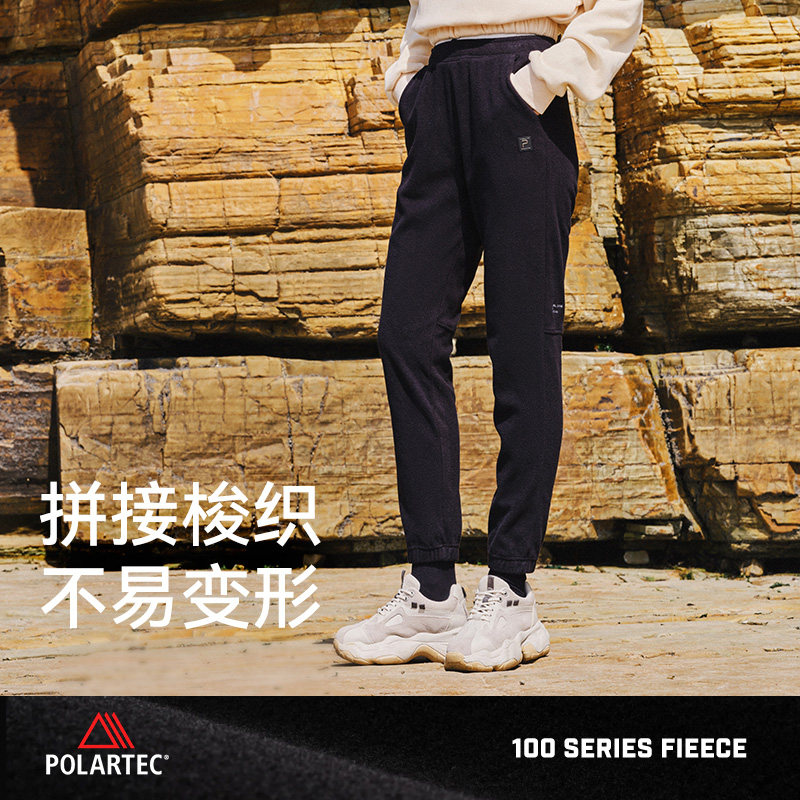 【P系列】伯希和POLARTEC抓绒裤男户外保暖卫裤女春秋休闲运动裤_虎窝淘