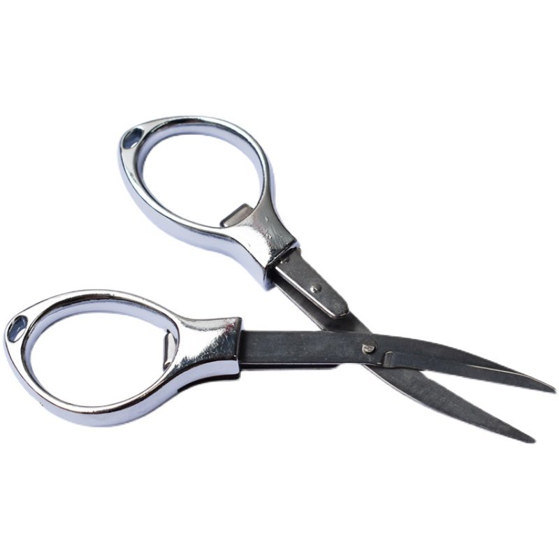 钓鱼小剪刀折叠8字剪便携旅行剪迷你多功能剪铅皮大力马鱼线PE线_虎窝淘