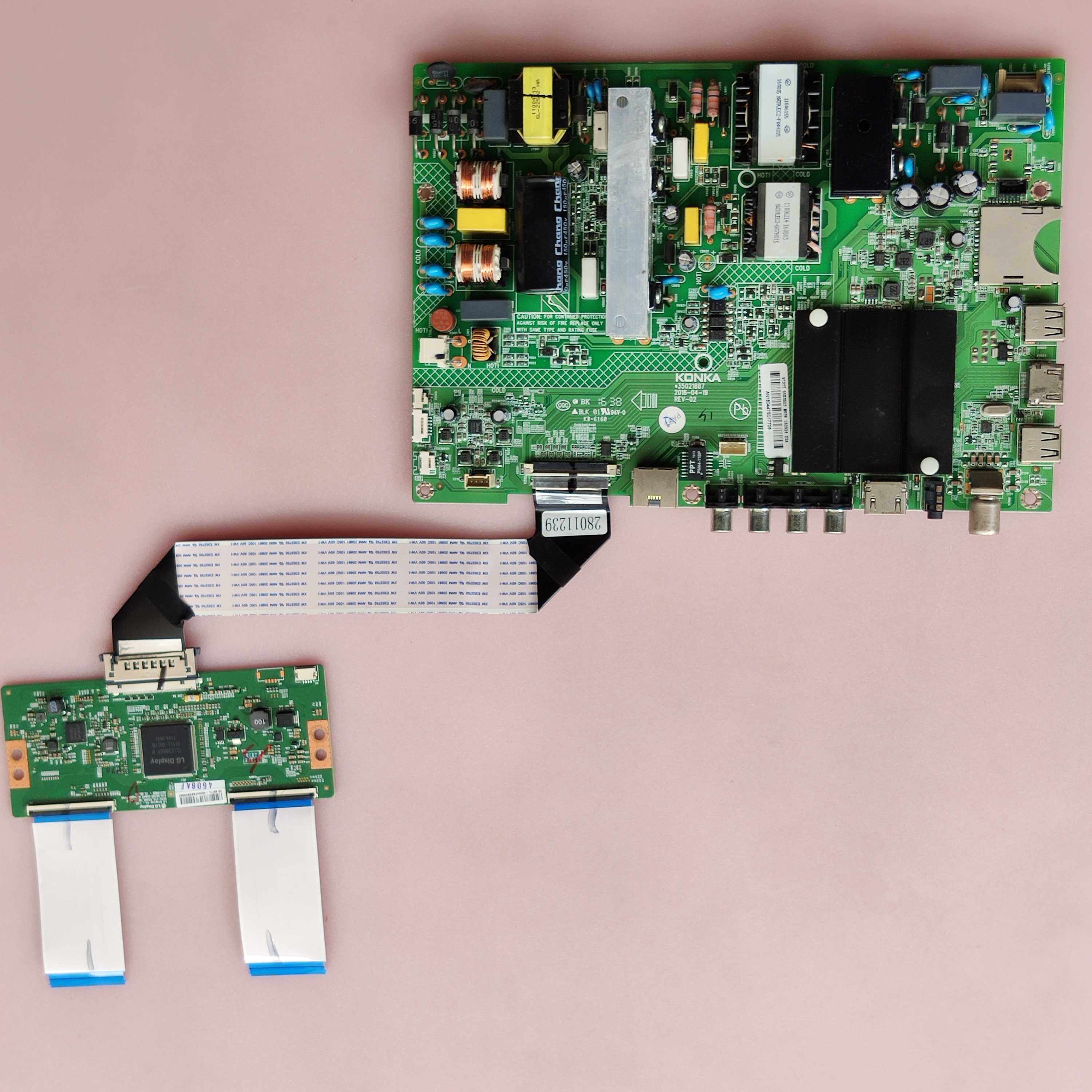 康佳 LED55K35U主板 35021887屏72000973YT/893YT/LC550EGY线_虎窝淘