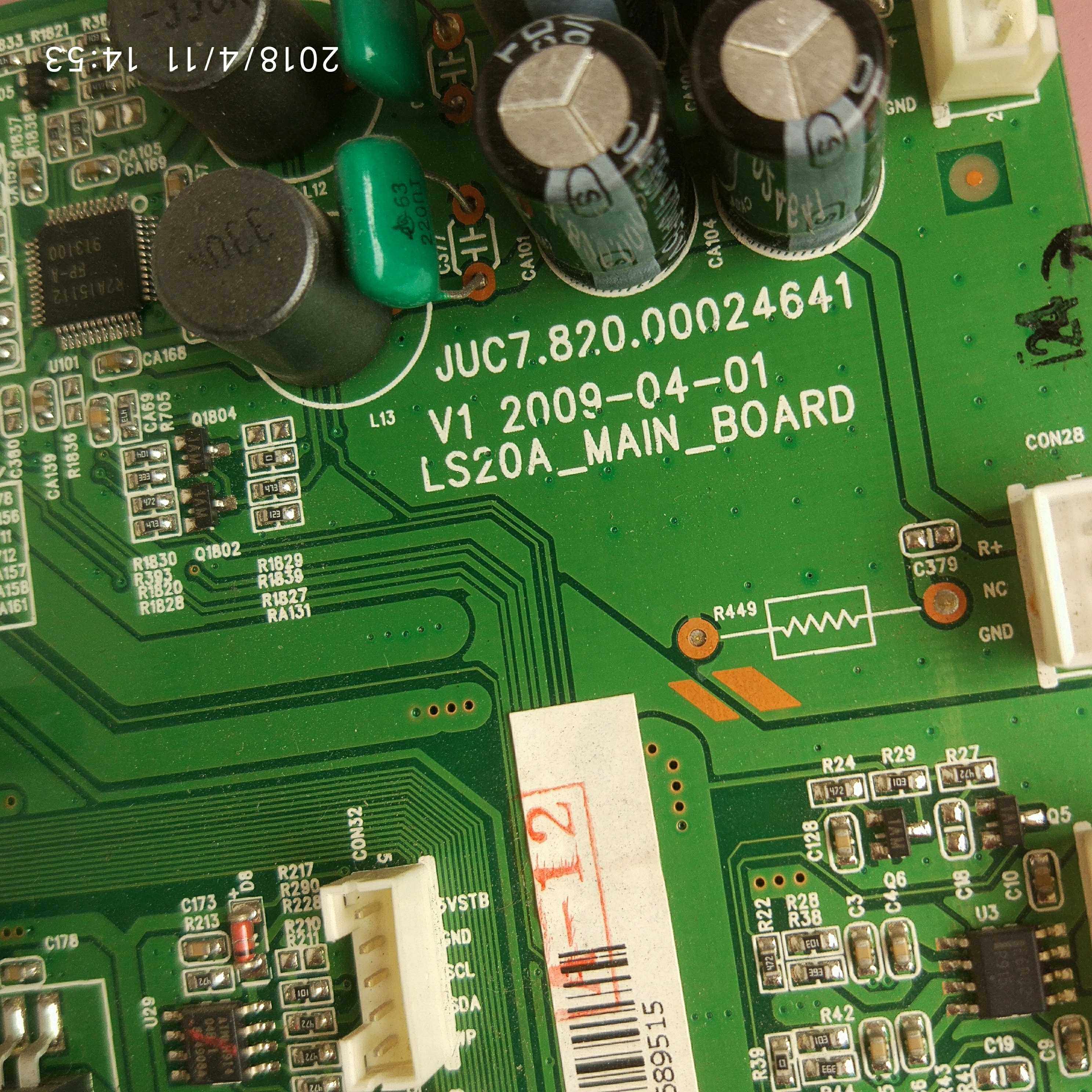 长虹 LT55810DU主板 JUC7.820.00024641 LC550WUD屏线_虎窝淘