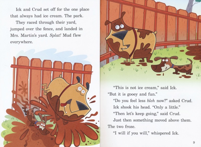 Ick and Crud胖狗和瘦狗7册Ick's Bleh Day Mystery in the Barn学乐爆笑桥梁书初级章节书课外读物 5 ...