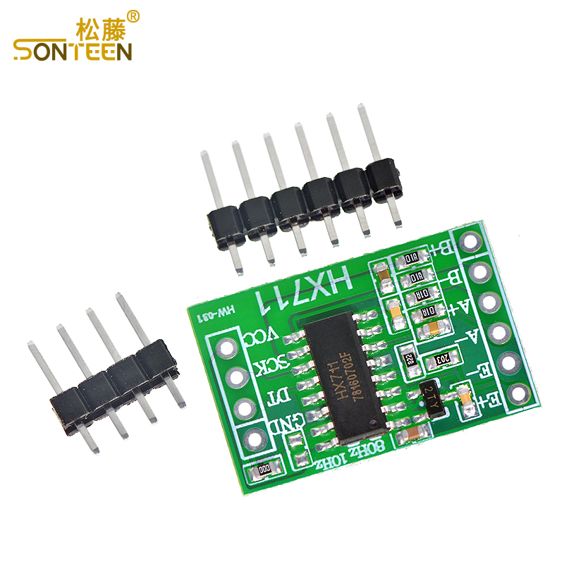 HX711模块称重传感器 24位精度AD模块压力传感器小体积小版_虎窝淘