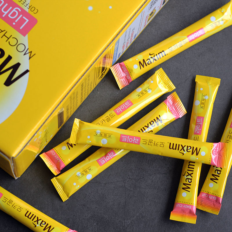 麦馨Light咖啡粉100条礼盒 Maxim韩国进口减糖三合一速溶咖啡礼盒_虎窝淘