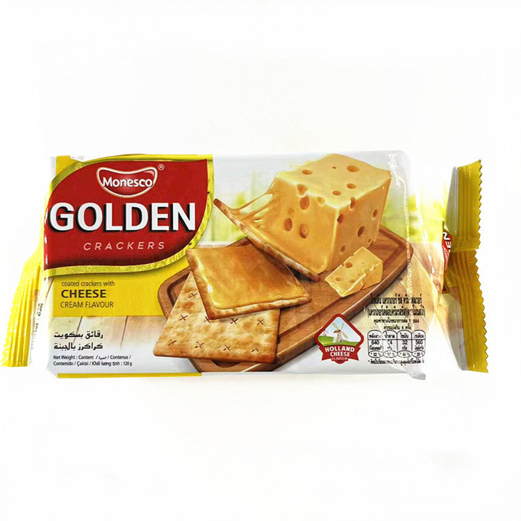 拍2包邮印尼Monesco茉乃可乳酪芝士味原味奶油涂层苏打饼干120g_虎窝淘