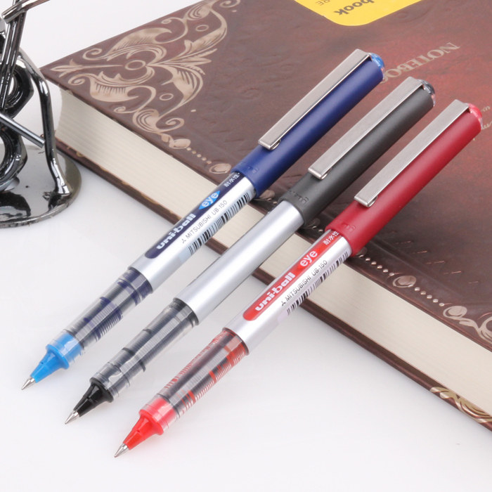 正品三菱UB-150直液式防水走珠笔大容量中性笔水笔 UB150 0.5mm_虎窝淘