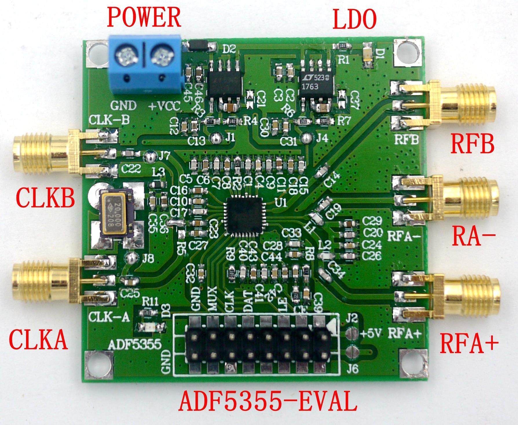 ADF5355官网上位机配置锁相环射频源 54 MHz-13,600 MHz_虎窝淘