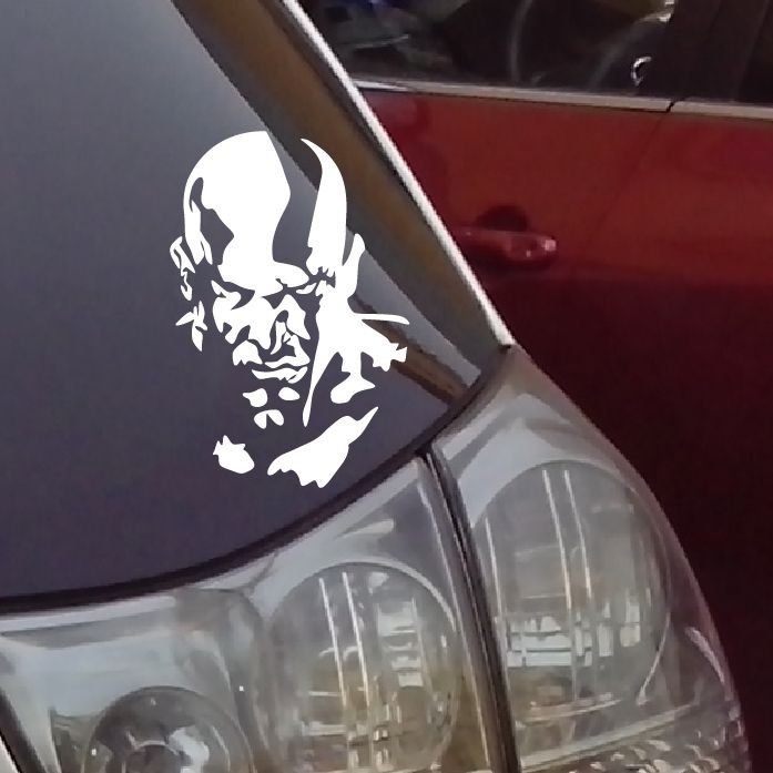 牛牛潮贴汽车贴纸战神 god of war反光摩托车电动车_虎窝淘