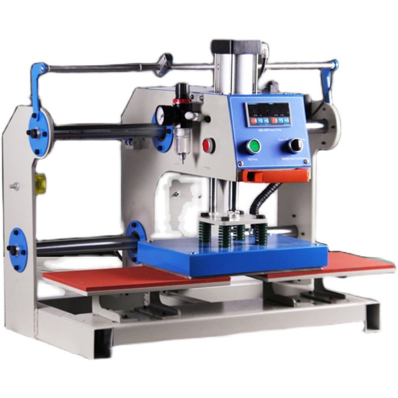 自动双工位上滑式气动服装烫标机压烫画机LOGO热转印压唛烫钻_虎窝淘