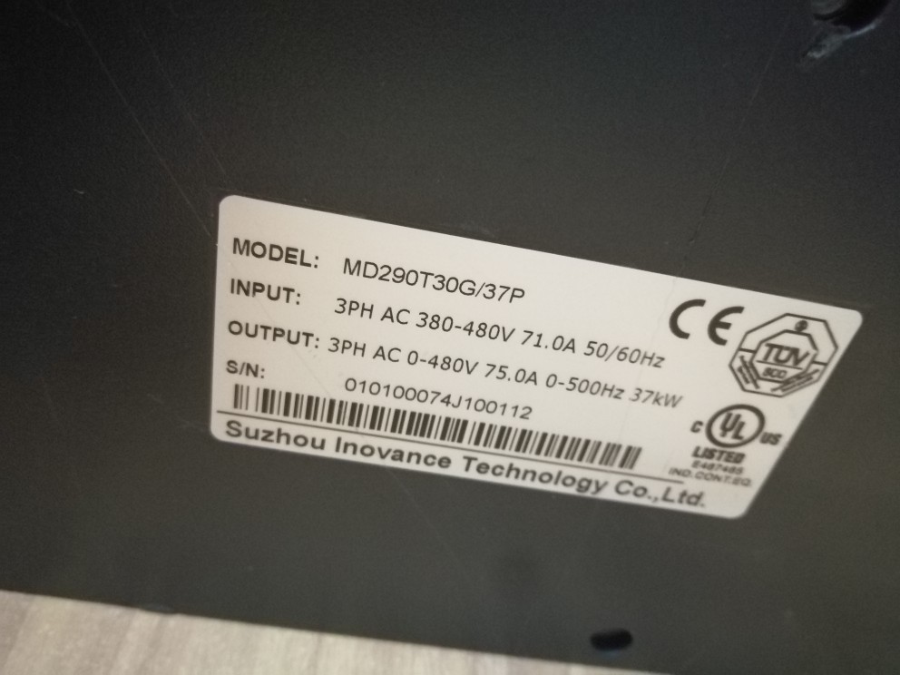 拆机汇川变频器 MD290T30G/37P包好380V 30KW 37KW少上盖和风扇_虎窝淘
