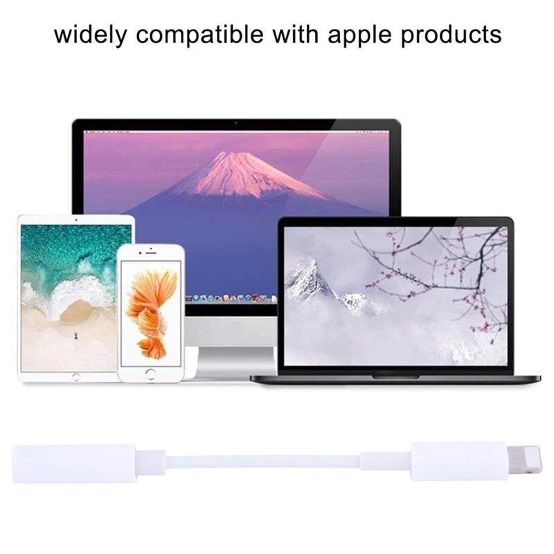 For Apple iPhone Headphone Lightning to 3.5mm Jack Adapter_虎窝淘