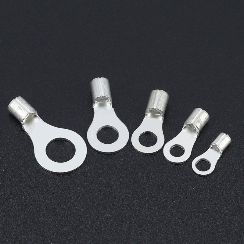 RNB1.25-3.2国标紫铜O型圆形冷压接线端子裸端子铜鼻子线耳RNB1-3_虎窝淘