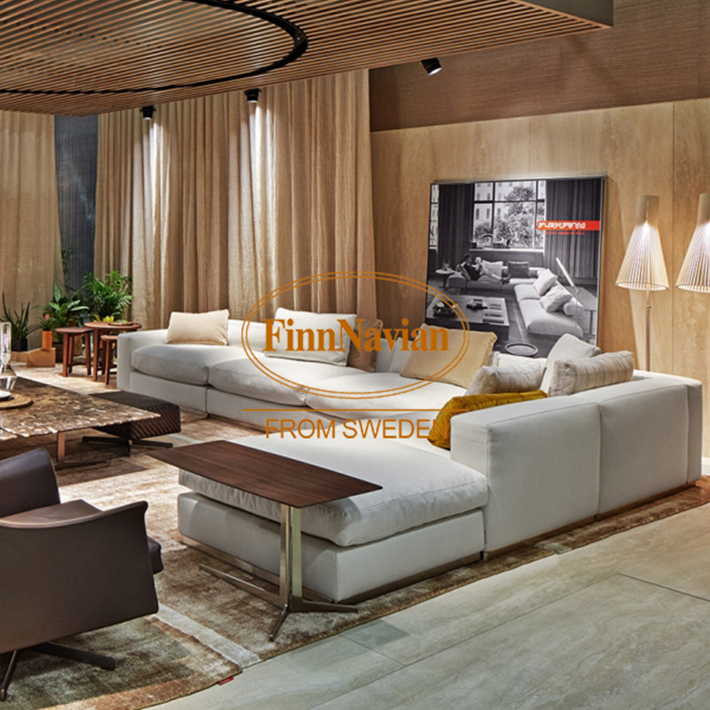 芬纳维亚 FINNNAVIAN现代简约布艺沙发 Beauty羽绒轻奢贵妃沙发_虎窝淘