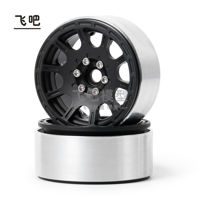 2.2寸1.9寸仿真金属锁胎夹胎轮毂 TRX4 90046 SCX10三代飞吧轮毂_虎窝淘