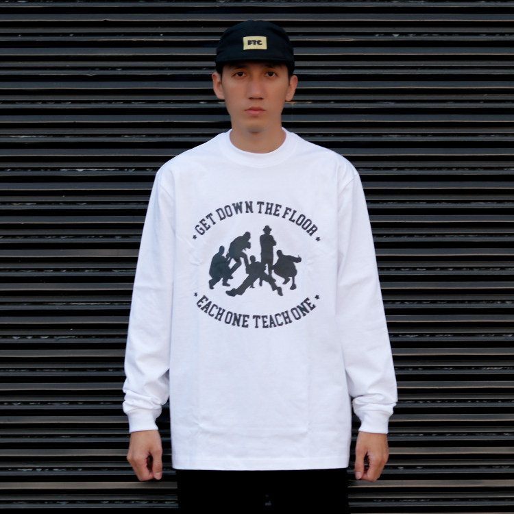 bboy街舞宽松t恤嘻哈 hiphop圆领popping长袖滑板涂鸦运动_虎窝淘