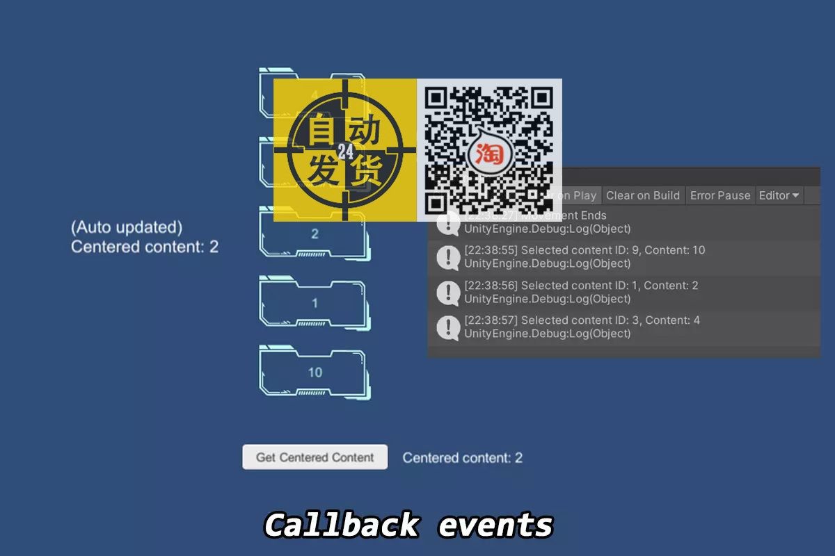 U3D插件 Circular Scrolling List 5.1显示内容的UI组件工具_虎窝淘