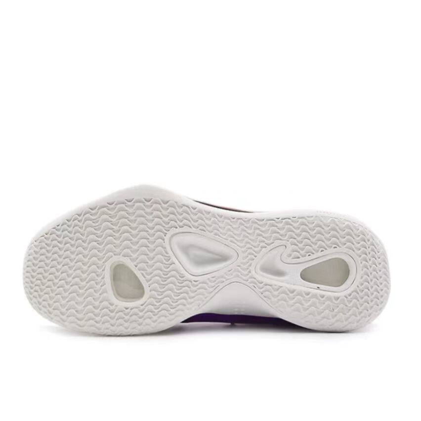正品Nike/耐克男鞋2023春新款黑白泼墨低帮实战篮球鞋AR0465-003_虎窝淘