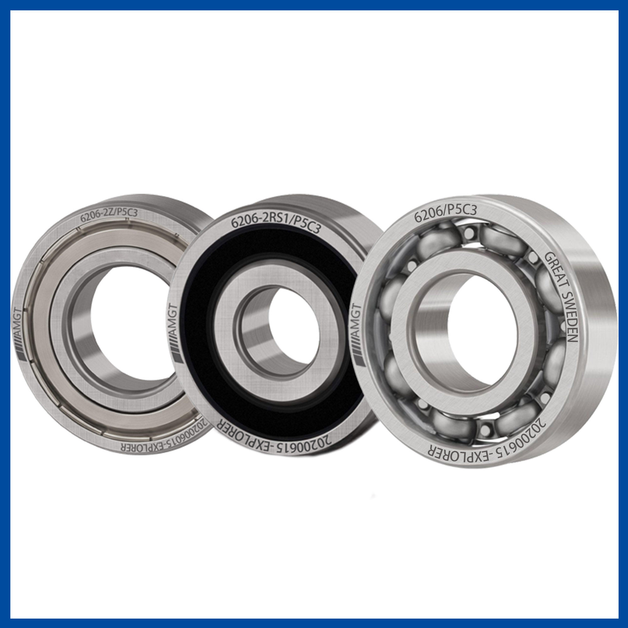 AMGT进口高性能深沟球轴承6403 6404 6405 6406 6407 6408 ZZ RS_虎窝淘