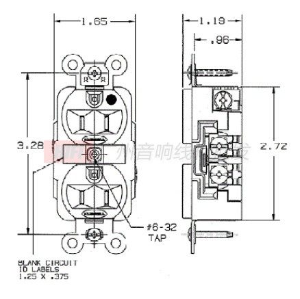 美国原装全新HUBBELL荷宝IG8300核磁版美标电源插座芯_虎窝淘