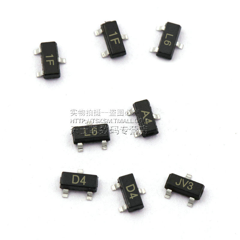 SS8050贴片三极管BAS40 BC857B A1045 BAV70大电流印字Y1 SOT23_虎窝淘