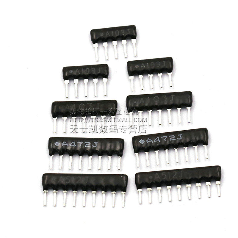 排阻5P 7P 8脚9脚9P A103J 1K 10K 5.1K 20K 4.7K100 102 103 512_虎窝淘