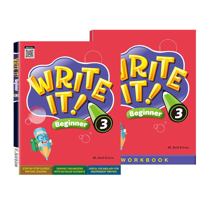 WRITE IT! Beginner 3初学者写作书学生书+练习册 3级别教材_虎窝淘