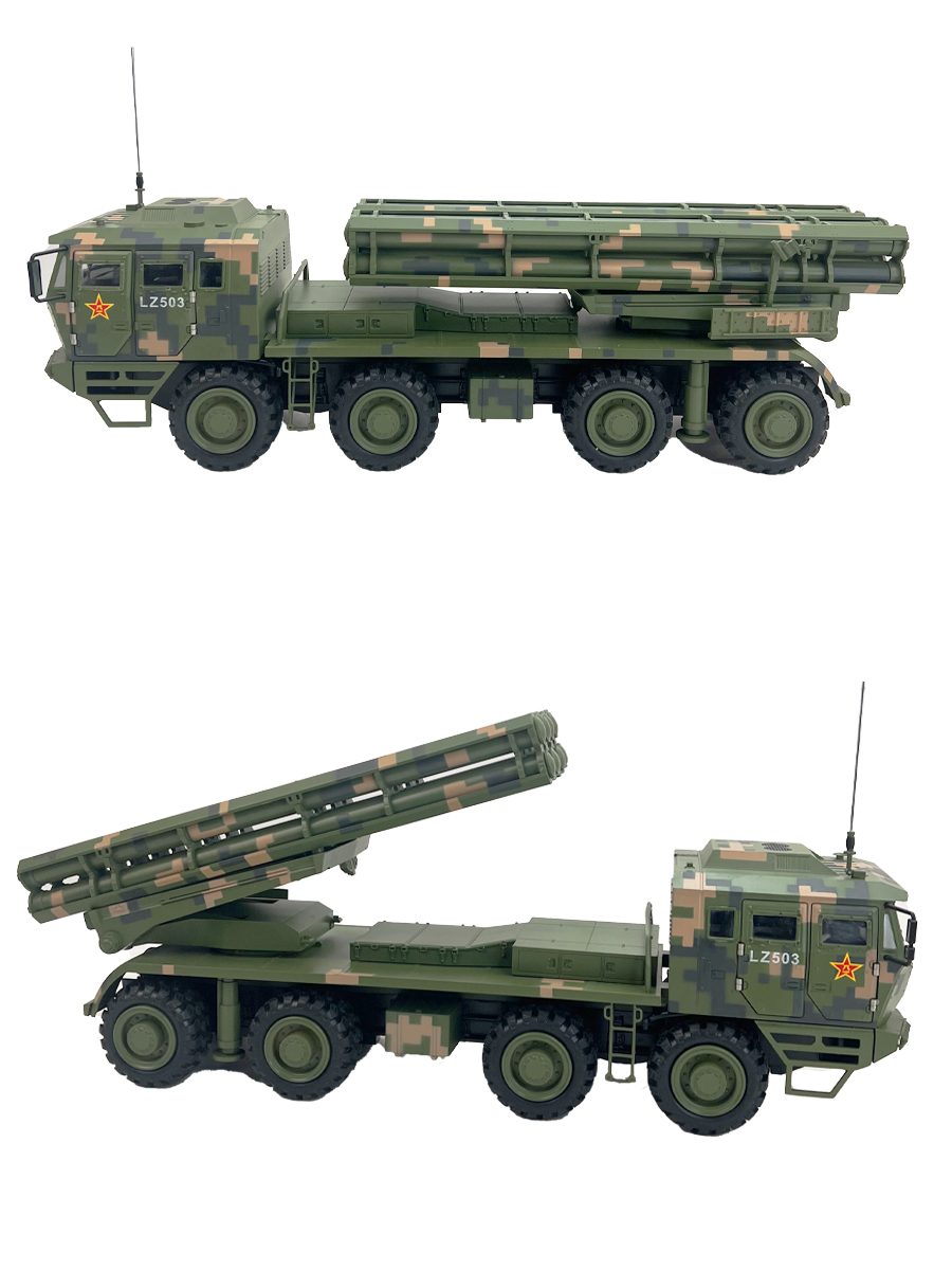 1:32 PHL-191型远程火箭炮 300毫米远箱火合金仿真收藏模型_虎窝淘