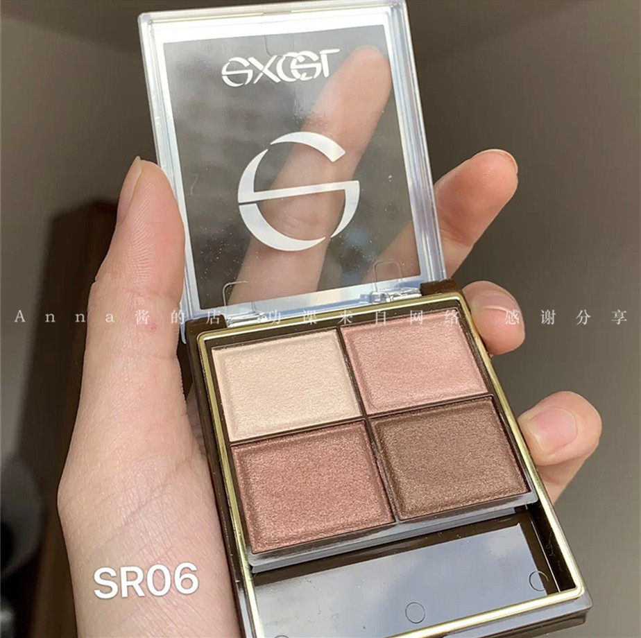 【现货】大地色yyds！通勤天菜！日本EXCEL四色眼影盘SR03 SR04_虎窝淘