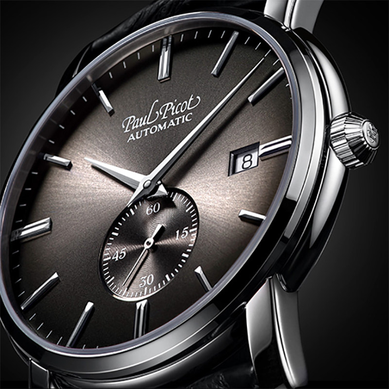 瑞士柏高Paul Picot黑洞概念腕表 P3755.SG.1021.8601机械男表_虎窝淘