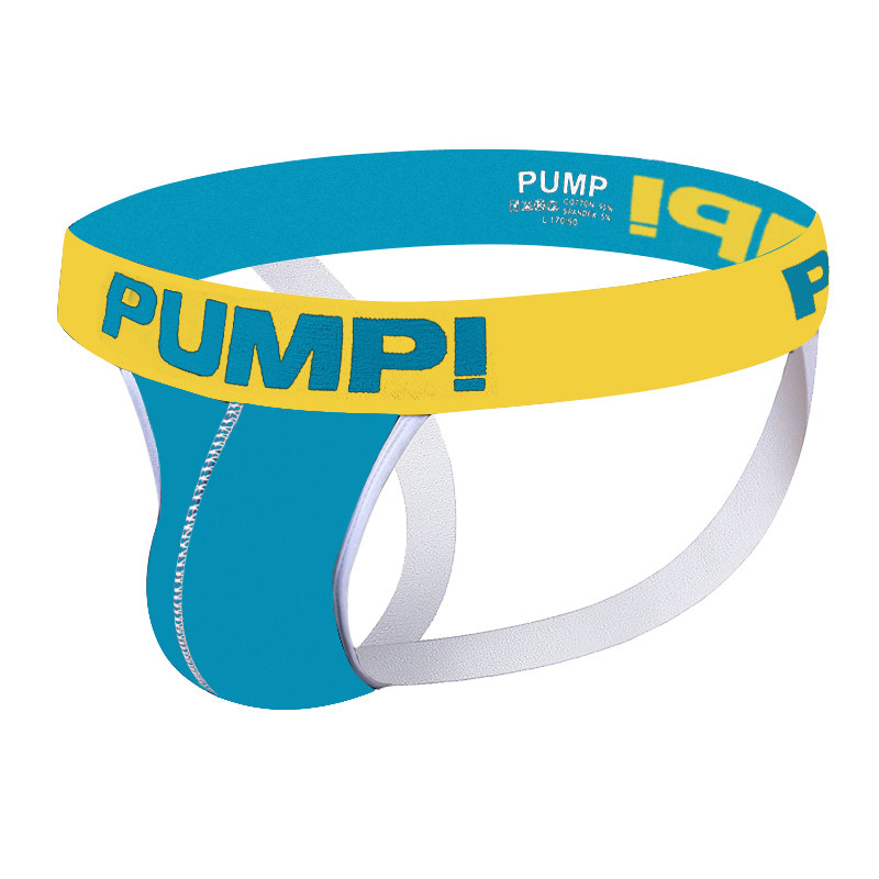 2条推特欧美PUMP丁字裤男青年网红时尚gay双丁内裤衩弹力性感T裤_虎窝淘