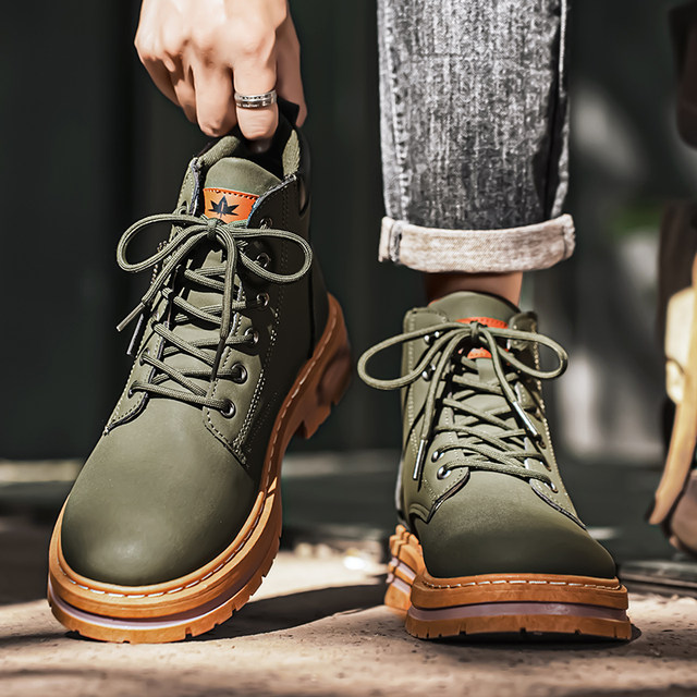 Large size 45 winter men's shoes 46 Martin boots 47 boots super large ...