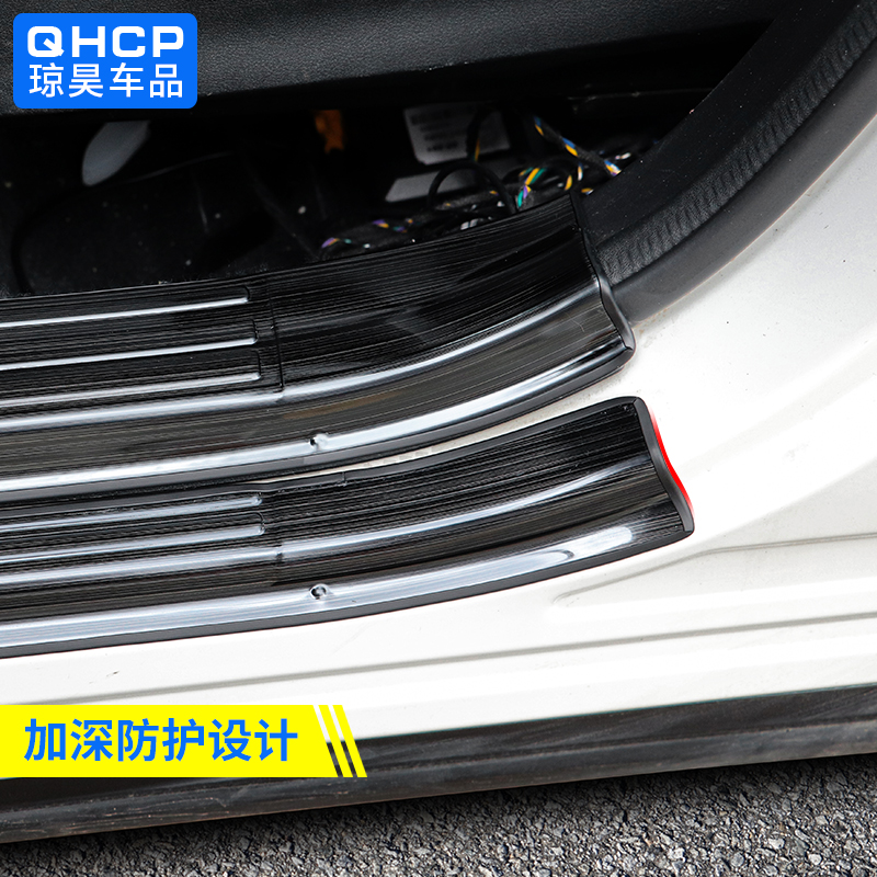 qhcp适用斯巴鲁19202122款森林人门槛条迎宾踏板上车脚踏板改装_虎窝淘