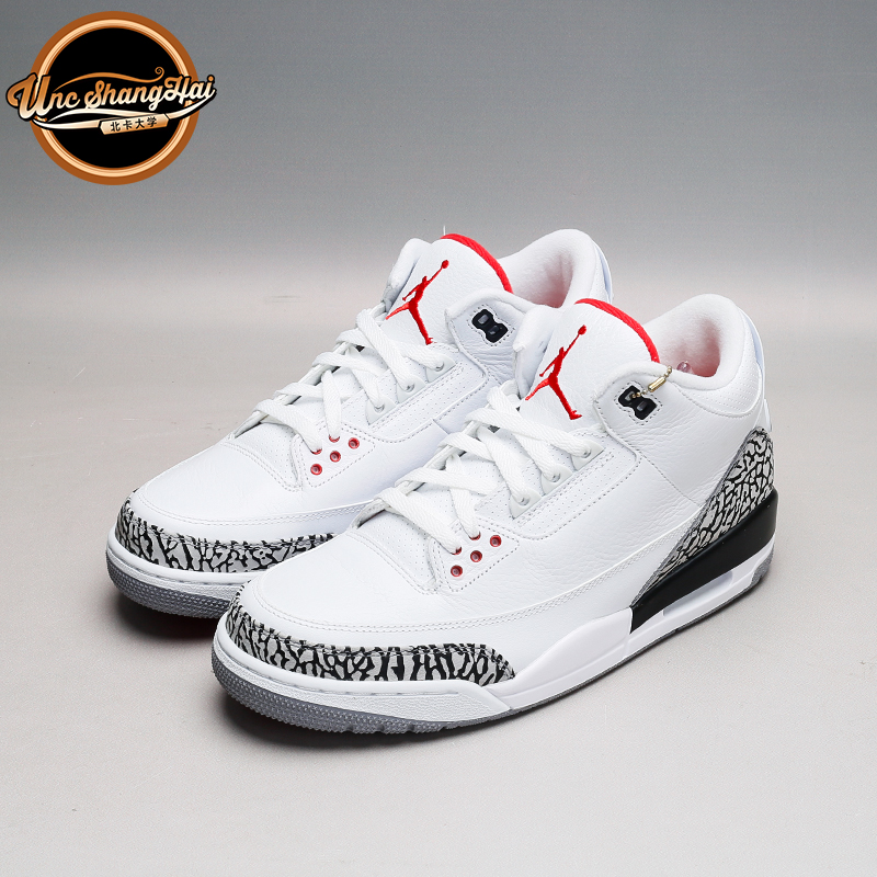 北卡大学 AIR JORDAN 3 AJ3白水泥 580775-160 136064-105_虎窝淘