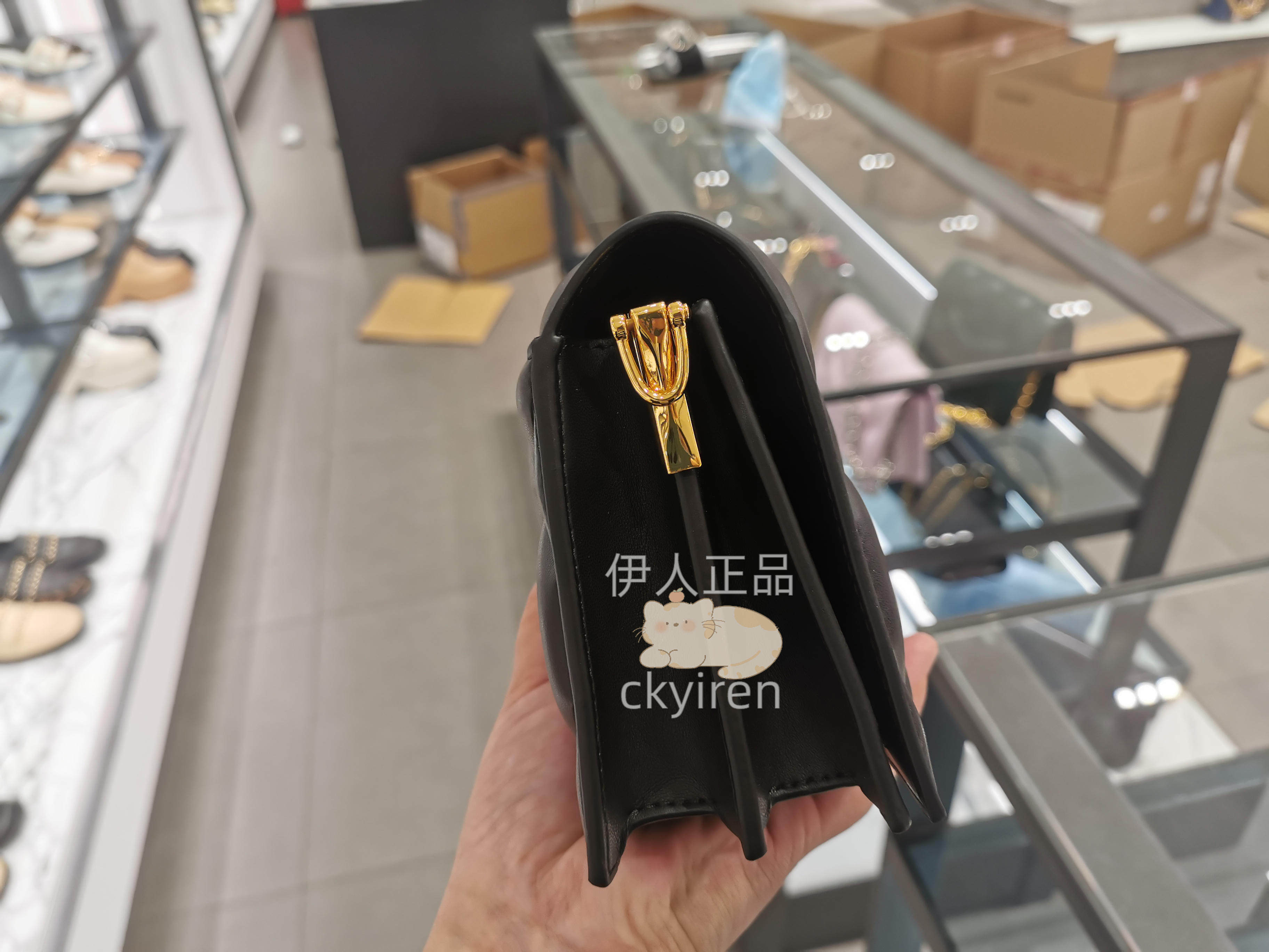 CHARLES&KEITH附丝巾手拎单肩小CK2-70770588简约菱格链条小方包_虎窝淘