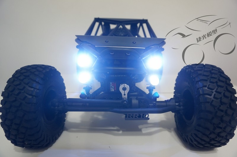 axial 90048 90053 bomber rr10大灯 led灯光前灯送灯架一对_虎窝淘