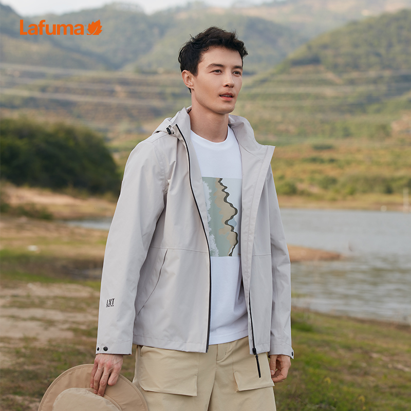 LAFUMA乐飞叶户外冲锋衣外套男防风防水夹克短款登山服LMJA2AS12_虎窝淘
