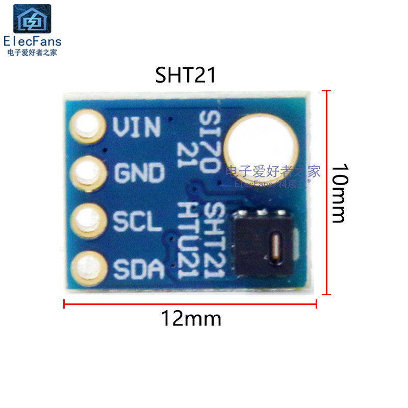 GY21模块SHT21 HTU21D温湿度传感器温度湿度检测板可替代SI7021_虎窝淘