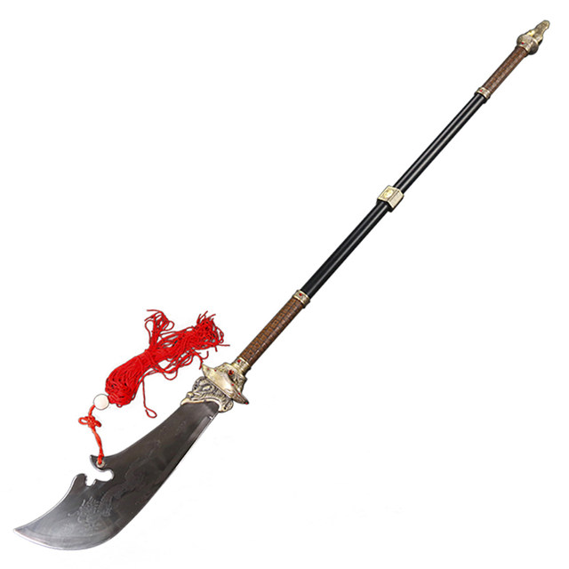 Qinglong Yanyue Sword Spring and Autumn Guan Gong Broadsword Red Tassel ...