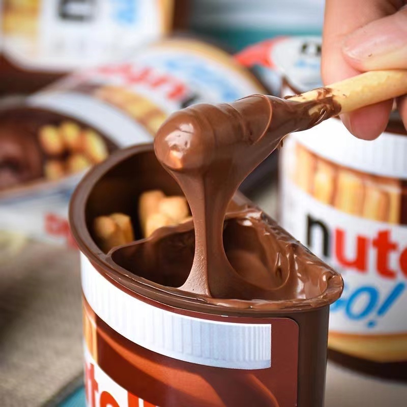 意大利进口费列罗nutella能多益榛子巧克力酱手指夹心饼干零食_虎窝淘