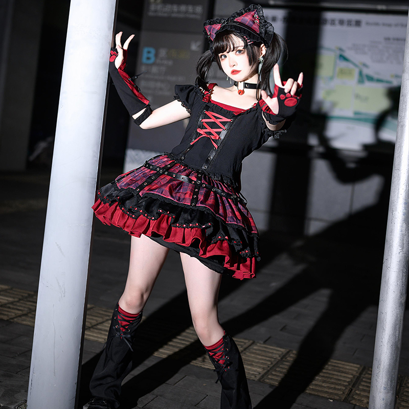 樱姬lolita原创设计涩谷猫猫洛丽塔正版y2k日常亚文化轻lo公主裙_虎窝淘