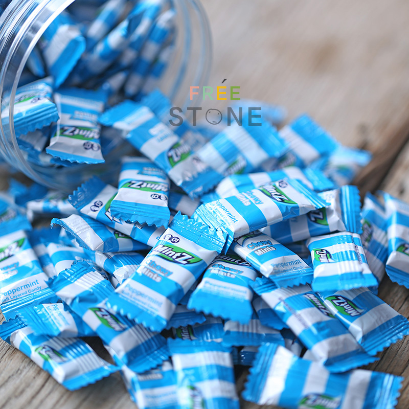 印尼进口明茨MintZ牌薄荷软糖460g桶装老式清凉糖果90后怀旧零食_虎窝淘