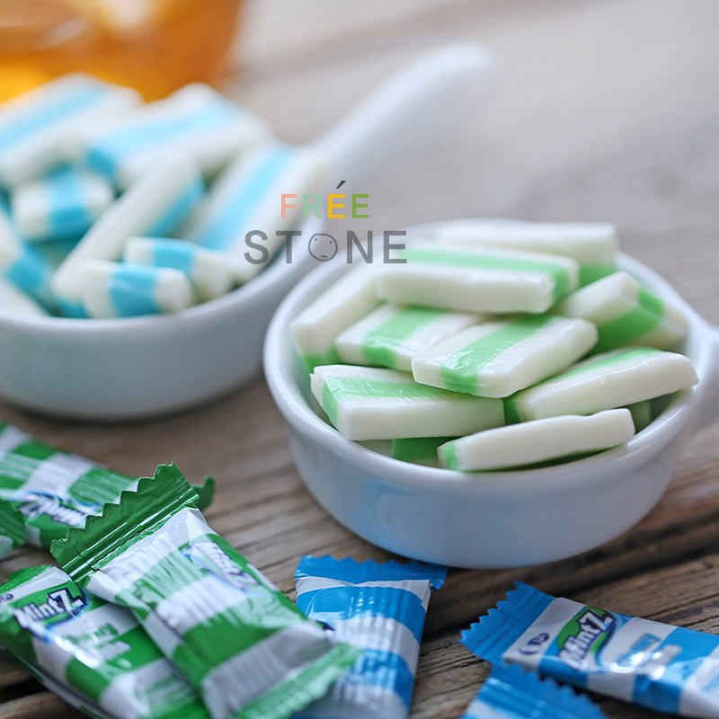 印尼进口明茨MintZ牌薄荷软糖460g桶装老式清凉糖果90后怀旧零食_虎窝淘