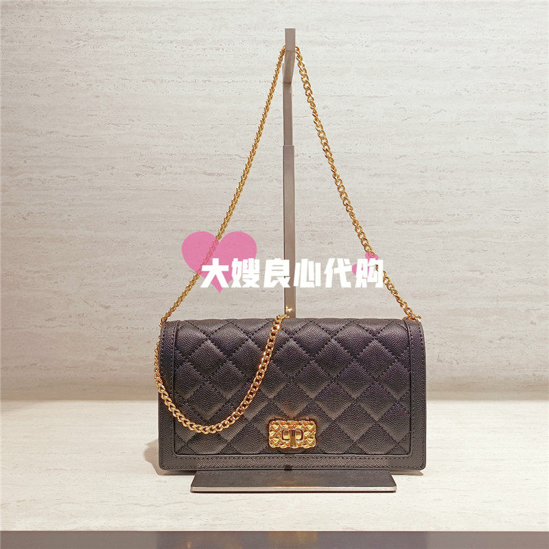 CHARLES＆KEITH单肩小方包小CK6-70840448菱格链条斜挎腋下女包_虎窝淘