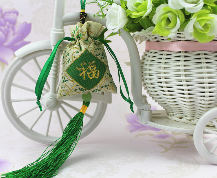 端午节香包平安福香囊汽车挂件随身荷包刺绣福字空袋子艾草驱蚊包_虎窝淘