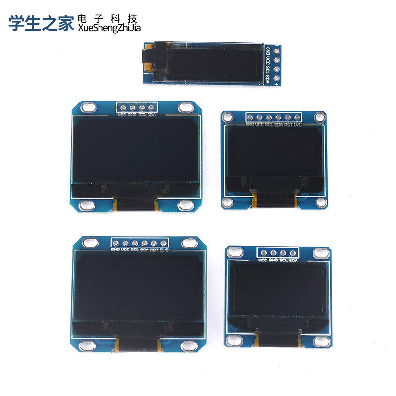 0.96寸OLED显示屏模块0.91 12864屏 1.3寸液晶屏4/6/7针 IIC/SPI_虎窝淘