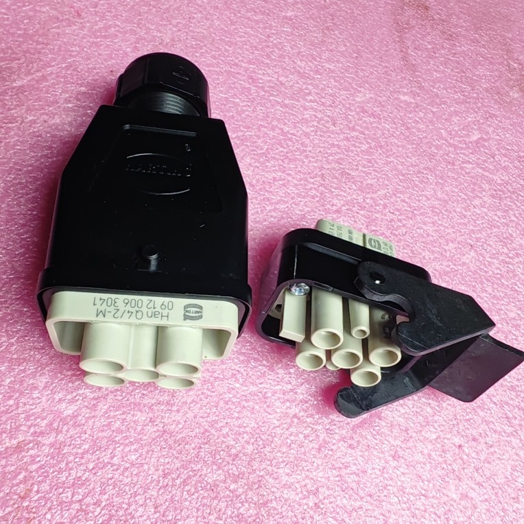 HARTING连接器09120063141母芯HAN-Q4/2-F冷压针40A690V原装六芯_虎窝淘