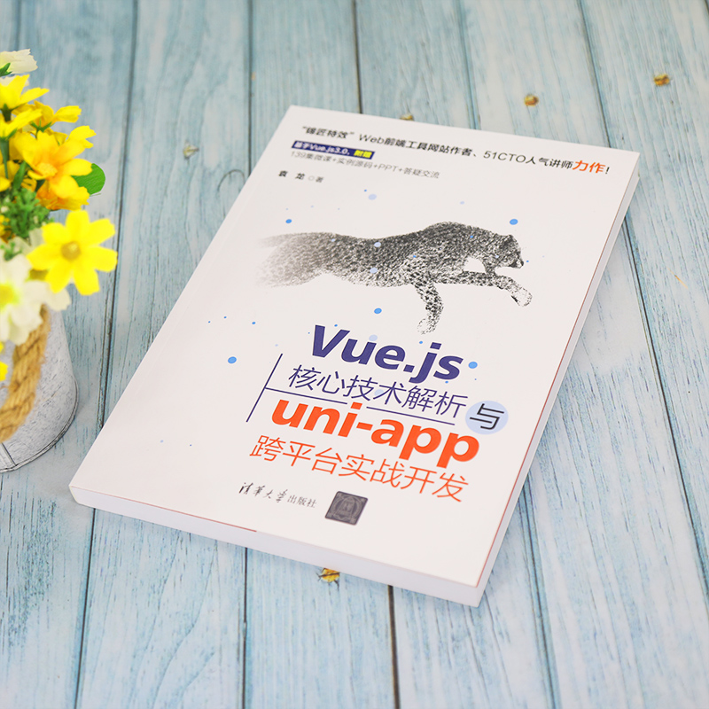 清华社直发 Vuejs核心技术解析与uni App跨平台实战开发袁龙清华大学出版社网页制作程序设计虎窝淘