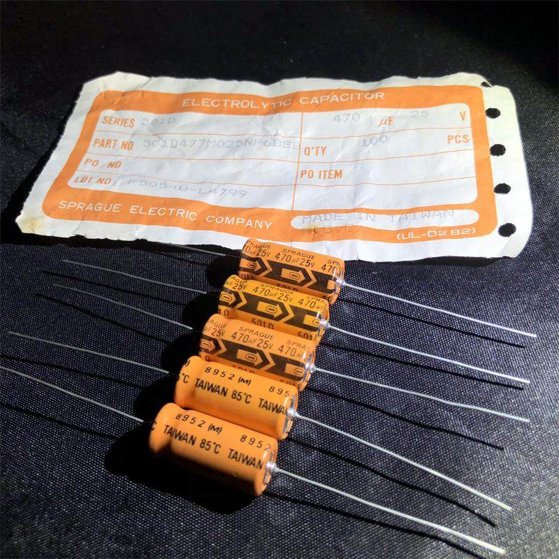 美国思碧SPRAGUE 501D系列 470UF 25V发烧轴向阴极电解电容_虎窝淘